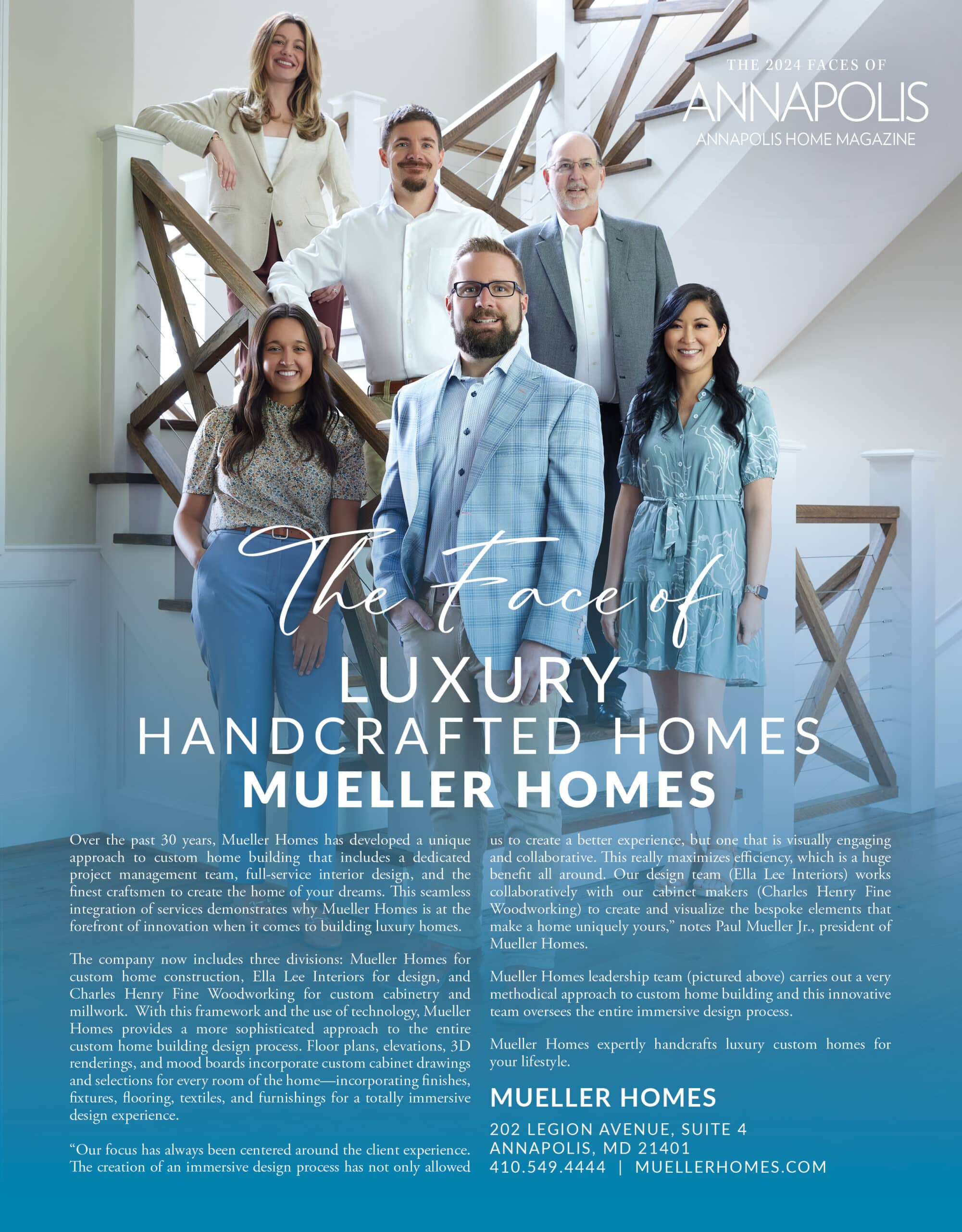Mueller Named as Face of Luxury Handcrafted Homes